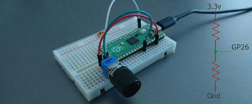 Raspberry Pi Picoで可変抵抗器を使ってみる – imo Lab.
